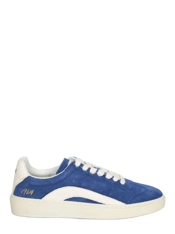 Dsquared2 Suede And Leather Sneakers - Blue