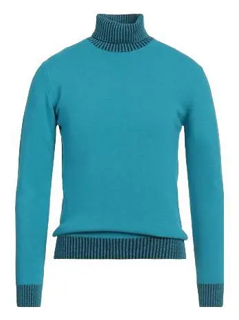 BERNA Turtleneck Knit Top - Blue