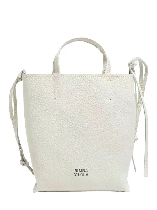 Bimba Y Lola Leather Shoulder Bag - Neutrals