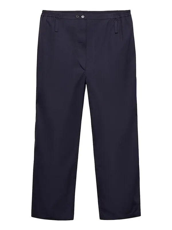Prada Poplin Stretch Pants - Bleu
