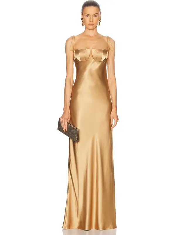 Anna October Tulip Maxi Dress - Gold