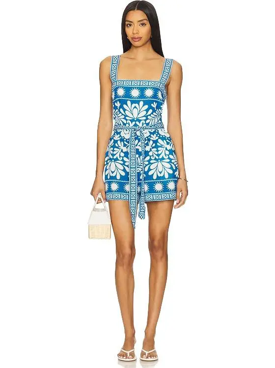 Saylor Catrice Romper - Brilliant Blue