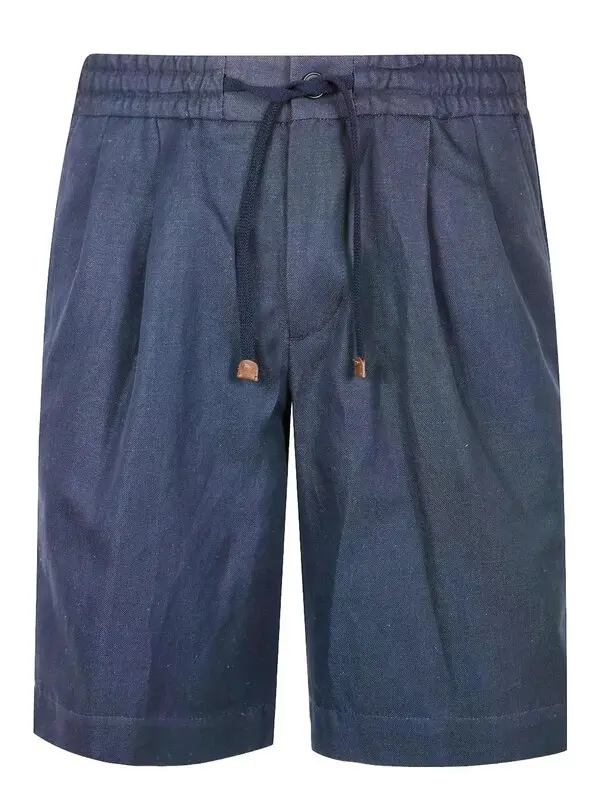 Incotex Drawstring-waist Shorts - Blue