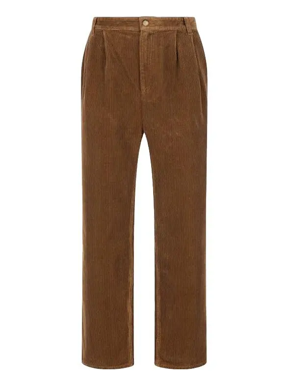 Saint Laurent Corduroy Wide-leg Pants - Cinnamon Beige