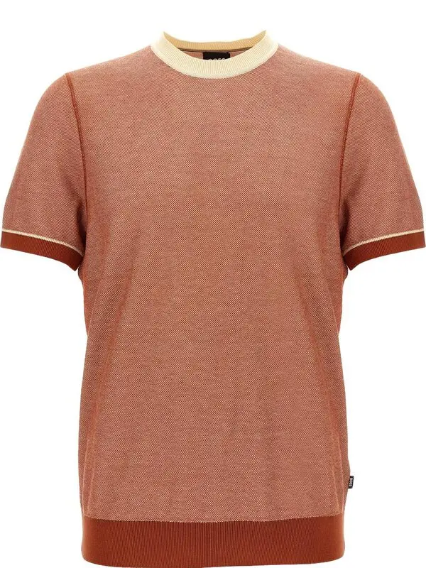 Hugo Boss Jianfranco' Piqué Sweater - Orange