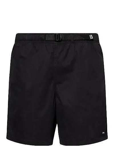 Obey Cotton Easy Gravel Trail Shorts - Black Faded Wash