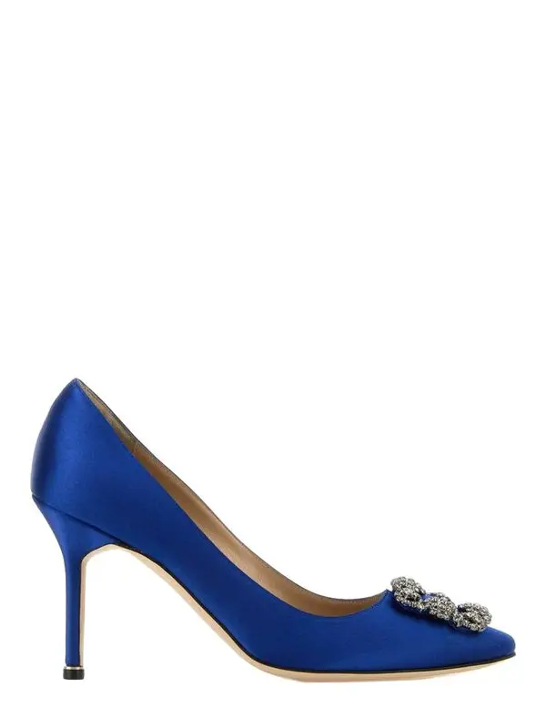 Manolo Blahnik Fabric Heeled Shoes - Bblu