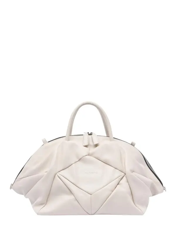 VIC MATIE Handbag In Calf Leather With Shoulder Strap - White