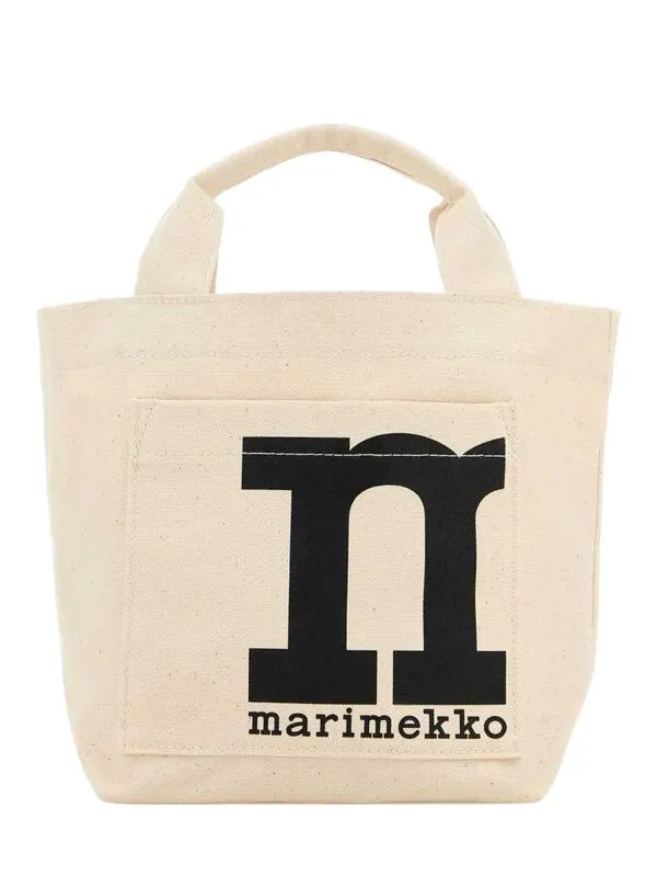 Marimekko Melange Canvas Shopping Bag - Beige O Tan
