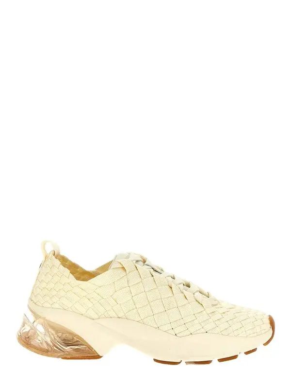 Tory Burch Good Luck Woven Trainer Sneakers - White