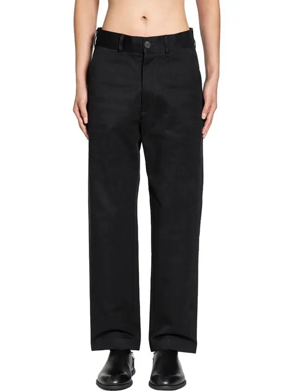 Studio Nicholson Continuity Narrow Leg Trousers - Black