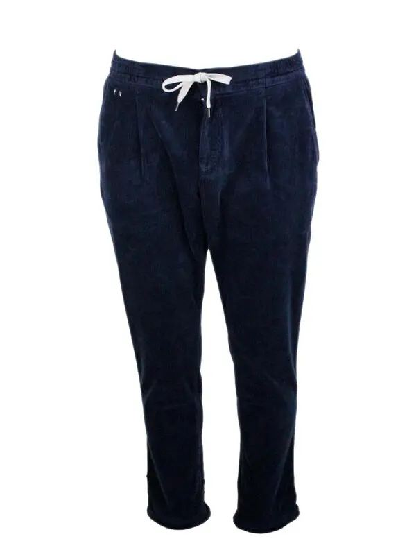 TRAMAROSSA Alvise Velvet Trousers - Dark Blu