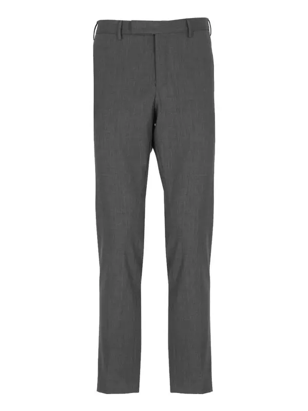 PT TORINO Tailored Virgin Wool Trousers - Grey