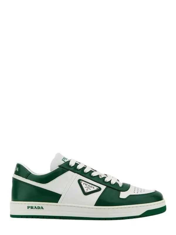 Prada Two-tone Leather Downtown Sneakers - Multicoloured