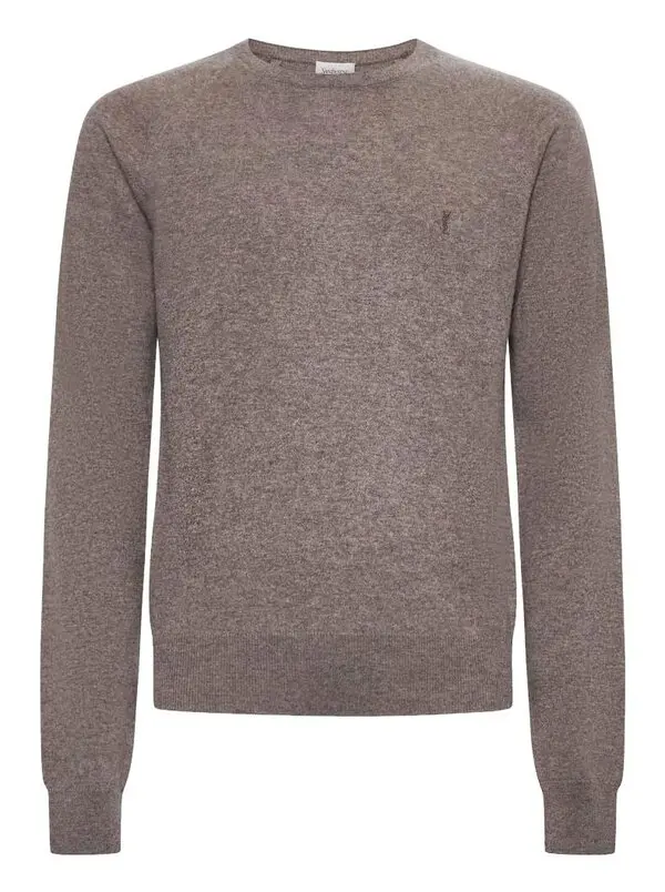 Saint Laurent Cashmere Crewneck Jumper - Grey