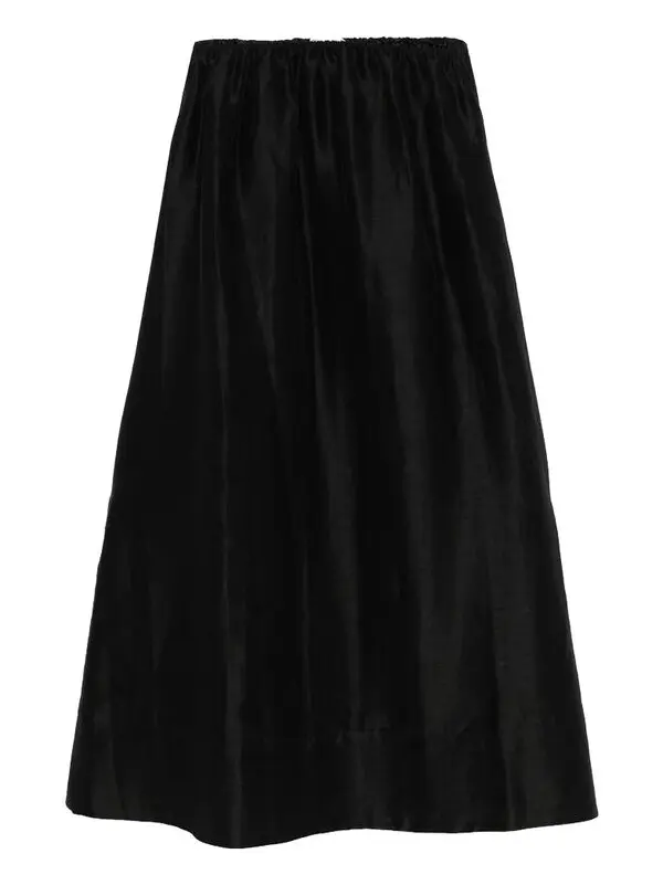 Mark Kenly Domino Tan Flared Skirt - Black