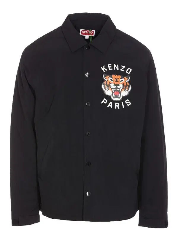 Kenzo Lucky Tiger Nylon Jacket - Black