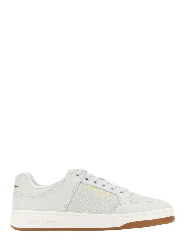 Saint Laurent Sl/16 Leather Sneakers - White