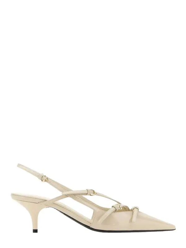 Miu Miu Heeled Slingback Shoes - White