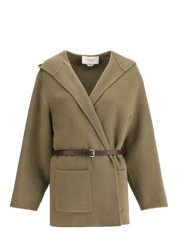 Jacob Cohen Double Wool Cloth Caban Jacket - Brown