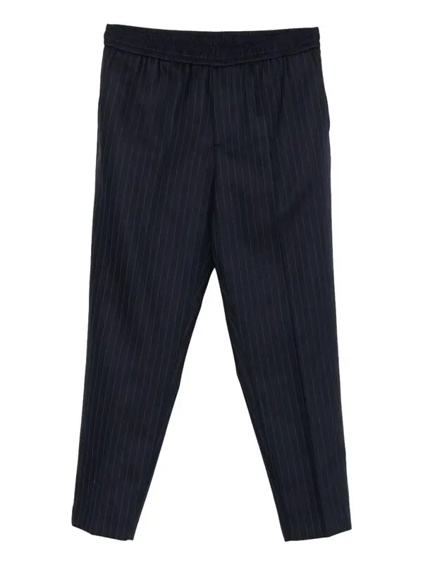 Golden Goose Pinstriped Tapered Trousers - Blue