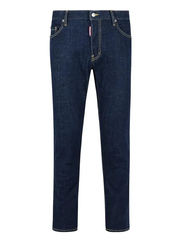Dsquared2 Dark Rinse Wash Skater Jeans - Blue