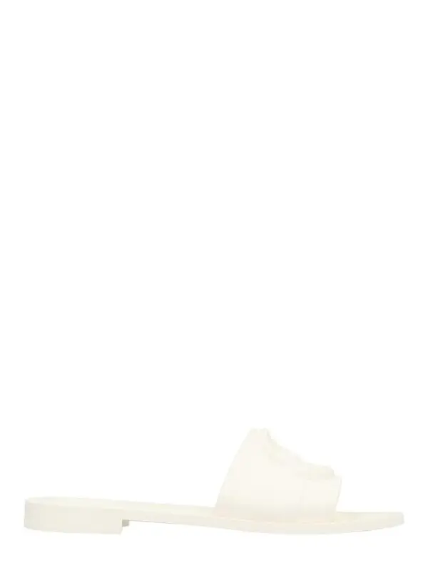 Moncler Rubber Slides - White
