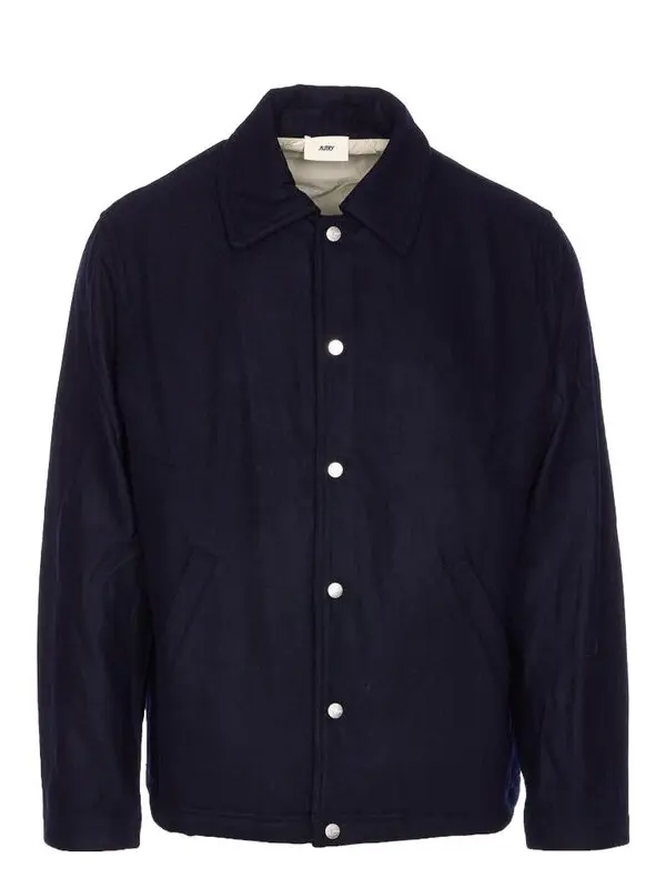 AUTRY Jacket With Frontal Buttons Closure - Blue
