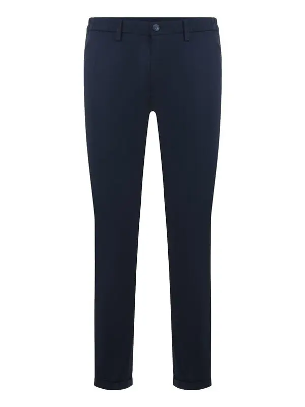 RE-HASH Stretch Techno Cotton Trousers - Blue