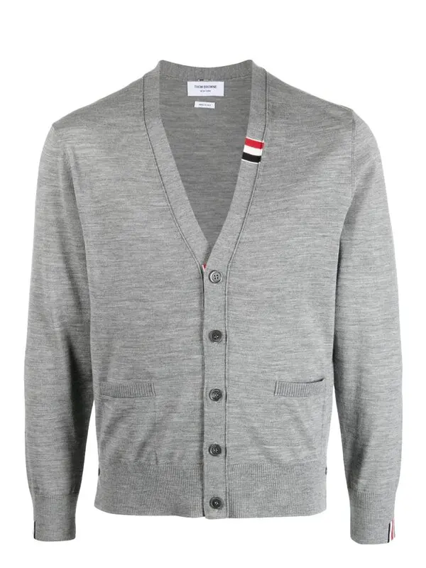Thom Browne Buttoned Cardigan - Grey