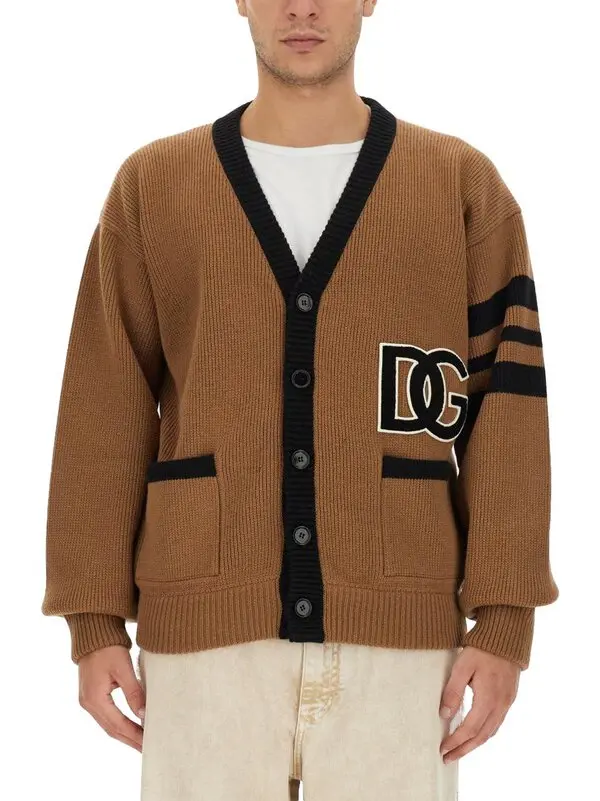 Dolce & Gabbana English Rib Wool Cardigan - Multicolour