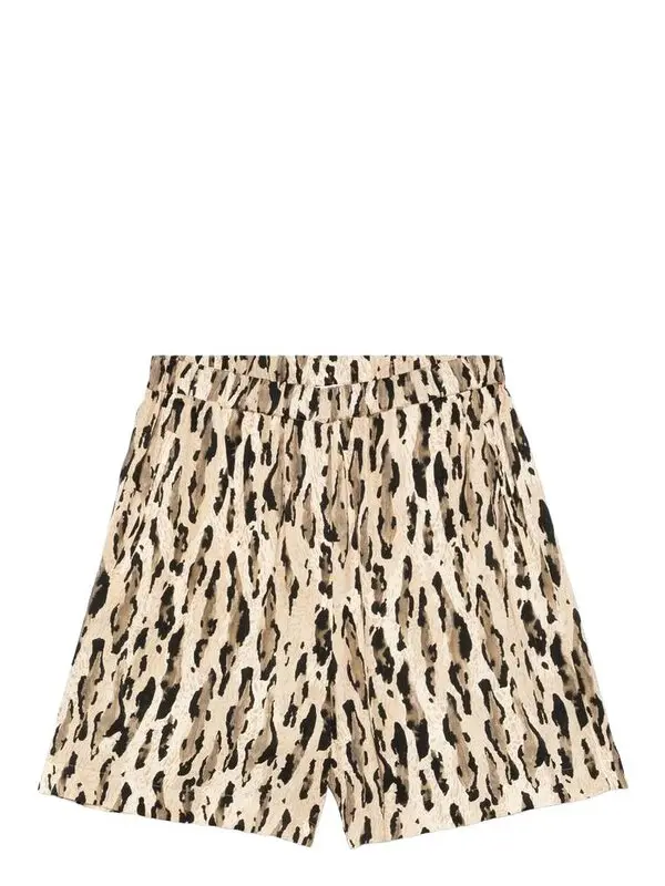THE NINA STUDIO Leopard Print Shorts - Multicolor
