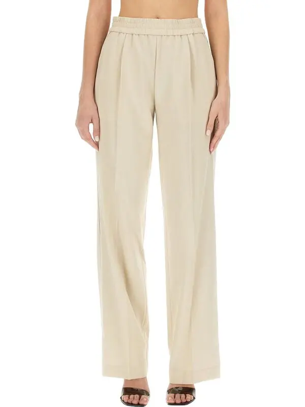 Helmut Lang Wide Leg Pants - Beige