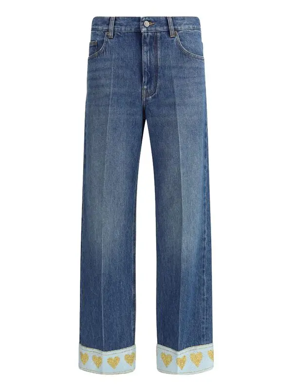Valentino Garavani Straight Leg Jeans - Blue