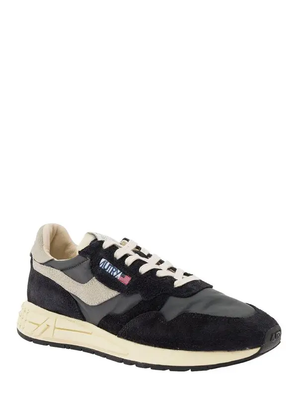 AUTRY Low Top Sneakers With Logo Detail - Black