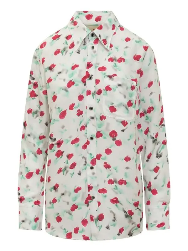 Marni Reverie Printed Shirt - White