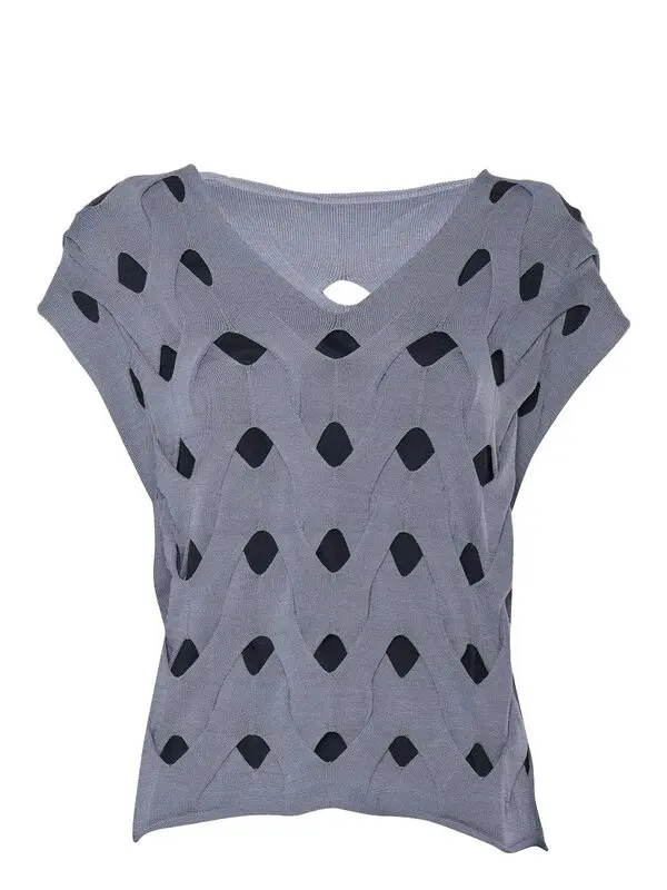 KANGRA Knitted Vest - Gray