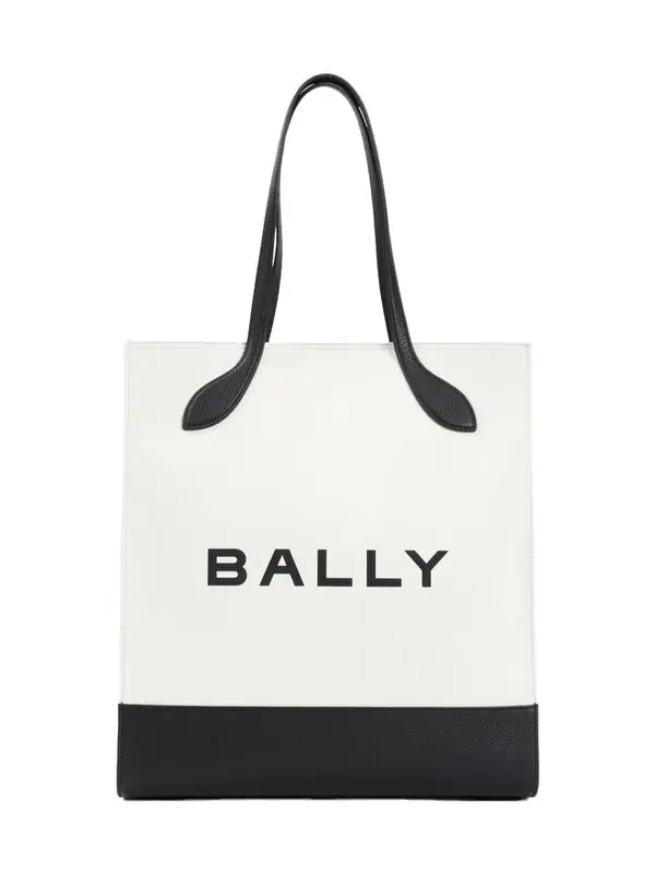 Bally Logo Shopping Bag - Beige