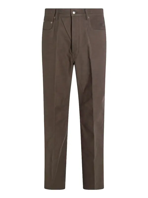 Rick Owens Straight Leg Jeans - Brown