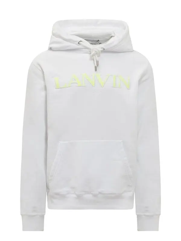 LANVIN Sweatshirt With Embroidered Logo - White