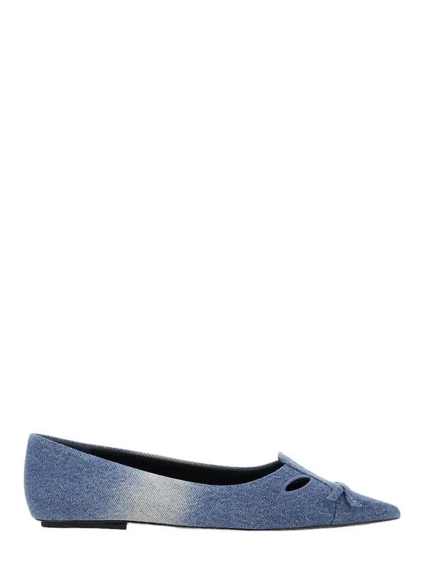 Marc Jacobs Kat' Cotton Ballerinas - Blue