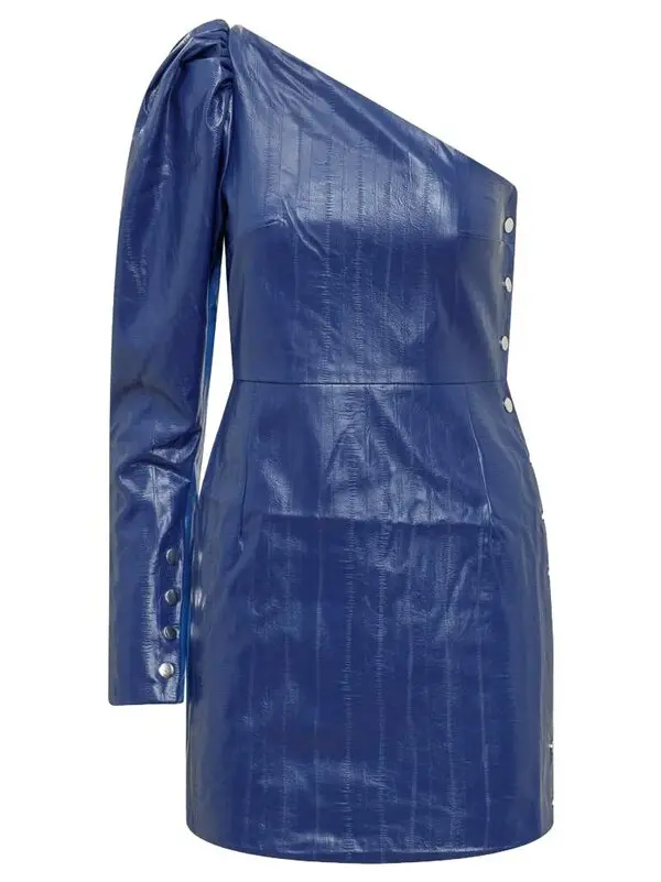 Remain Birger Christensen One-shoulder Mini Dress - Blue