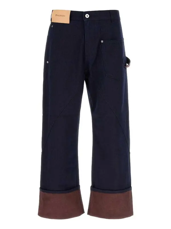 JW Anderson Cropped Straight Leg Jeans - Blue