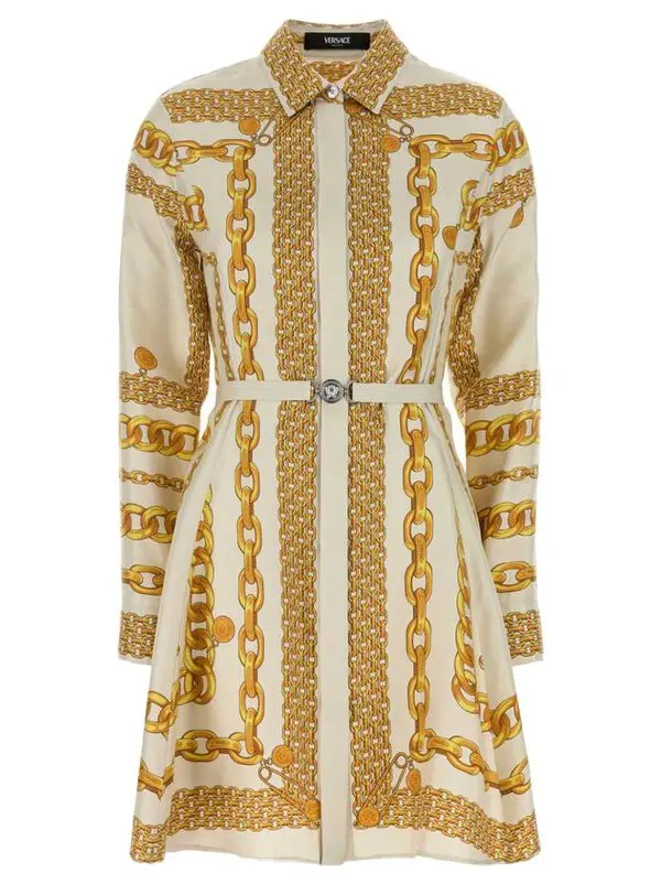 Versace Silk Shirt Dress - Printed