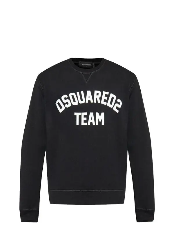 Dsquared2 Logo-print Cotton Sweatshirt - Black