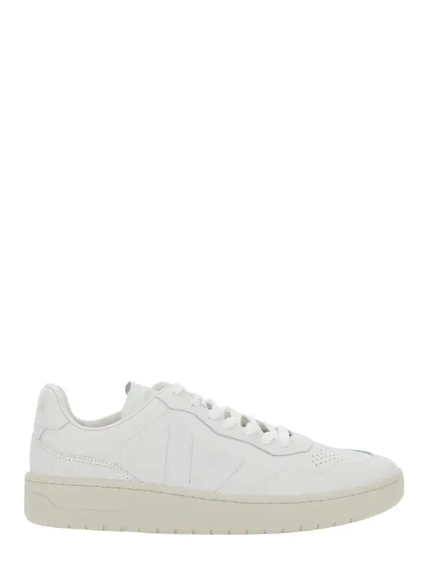 VEJA V-90 Sneakers With Logo Patch - White