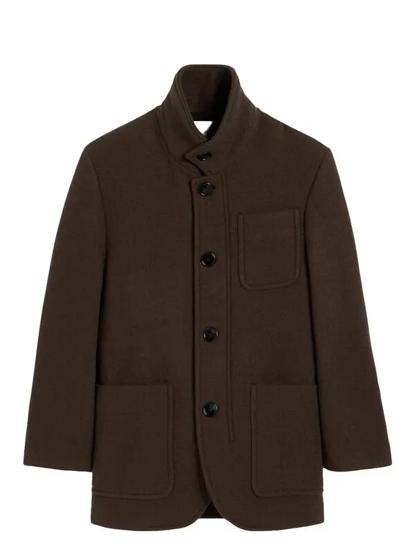 Ami Wool Coat - Dark Coffee