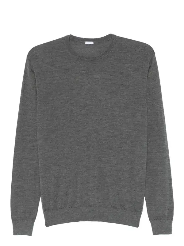 Malo Crew Neck Cashmere-silk Sweater - Grey