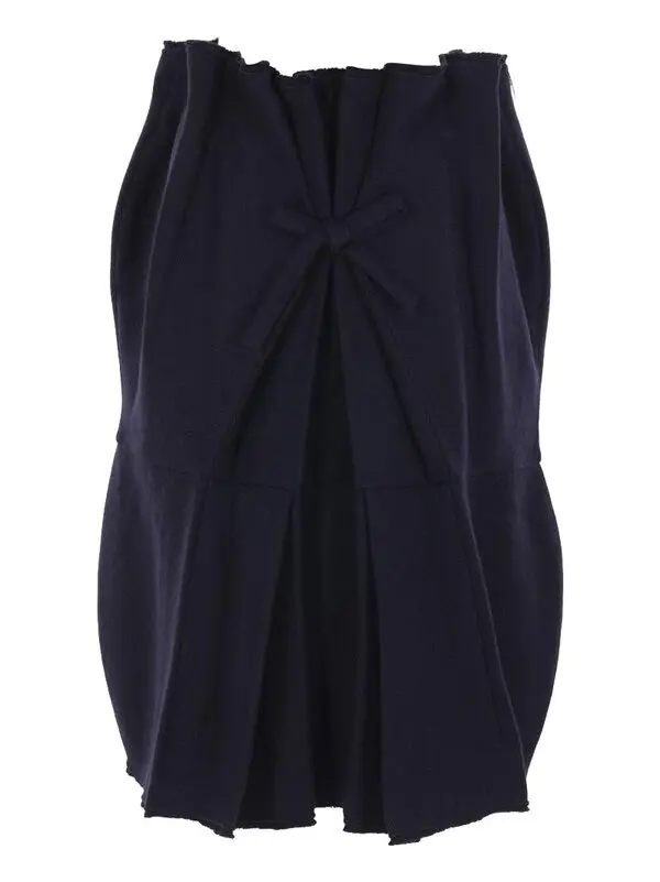 Prada Midi Wool Skirt - Blue