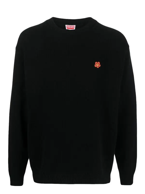 Kenzo Boke Flower Wool Jumper - Black